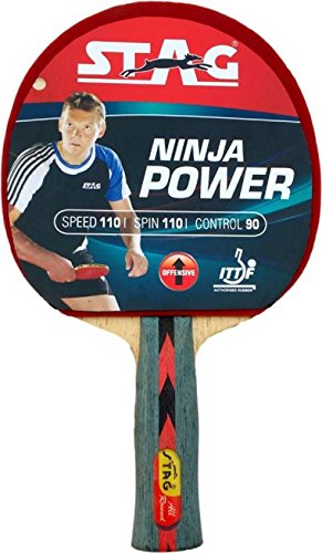 Stag Ninja Power With Deluxe Case Table Tennis Racquet (Weight - 194 g ...