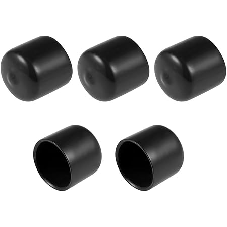 uxcell 5pcs Rubber End Caps 30mm ID Vinyl Round Tube Bolt Cap Cover ...