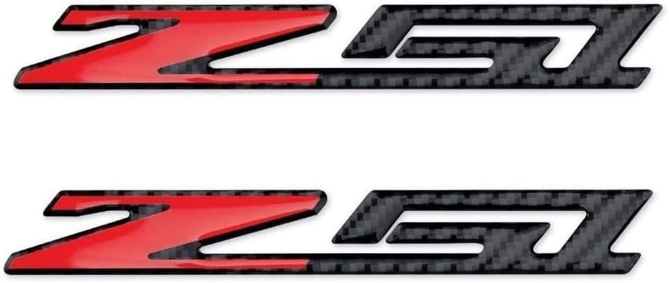 Amazon.com: 2Pc C7 Z51 Emblem Carbon Fiber 3D Badge Nameplate Sticker ...