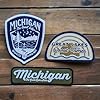 Amazon.com: 3-Pack Michigan Embroidered Patches Great Lakes State ...