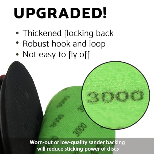 Snapklik.com : S&F STEAD & FAST 6 Inch Sanding Discs Hook And Loop 30 Pcs