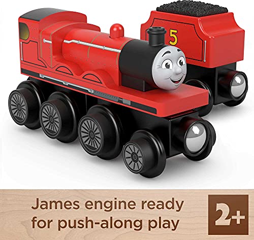 Snapklik.com : Wooden Railway Toy Train James Push-Along Wood Engine ...