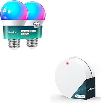 Linkind Smart Remote Button Control 1 Pack Bundle Smart Light Bulbs ...