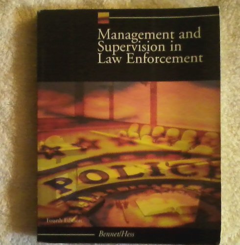 Management and Supervision in Law Enforcement (4th Edition): WAYNE W ...