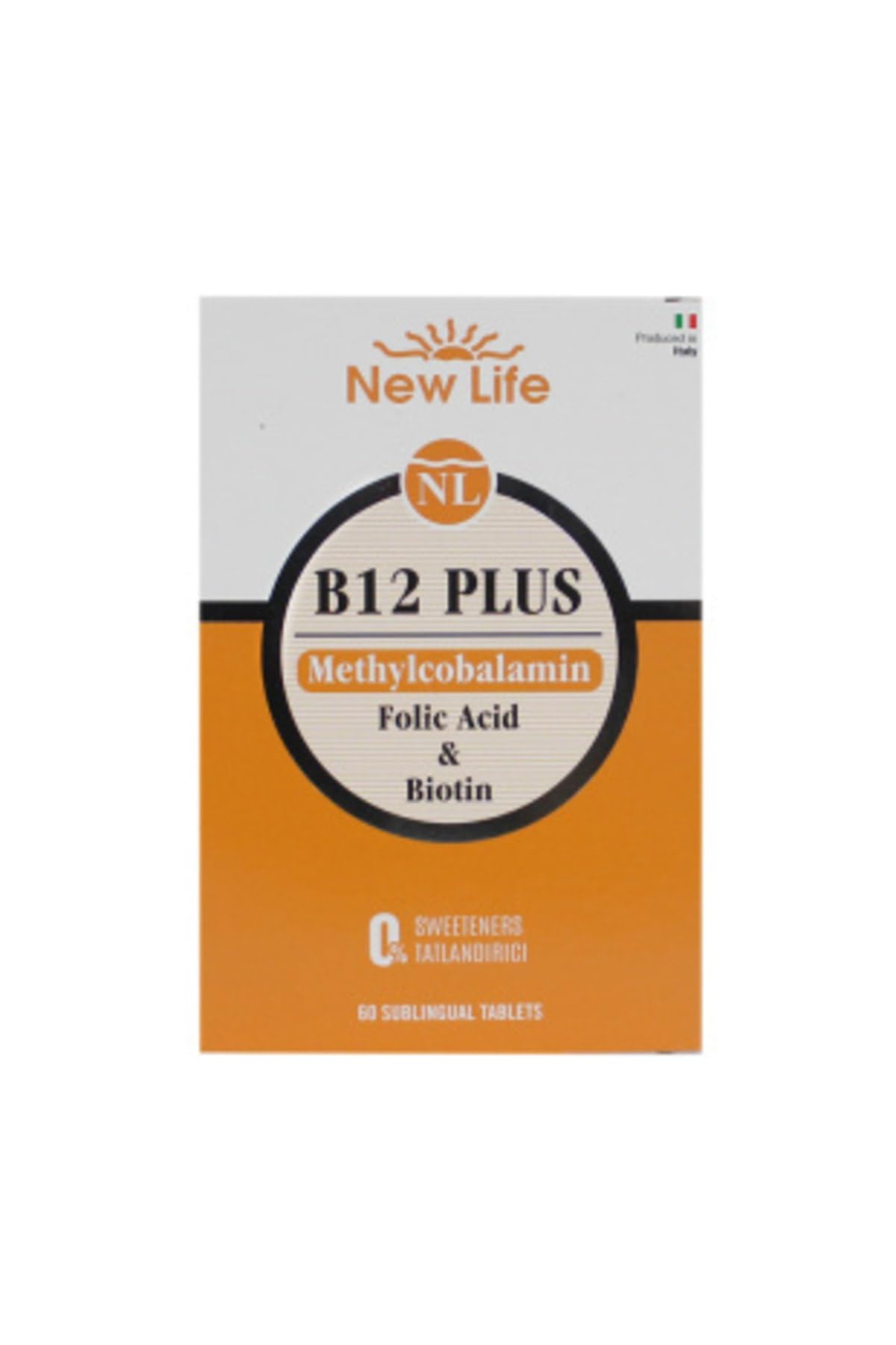 NewLife B12 PLUS Methylcobalamin Folik Asit Biotin : Amazon.com.tr ...