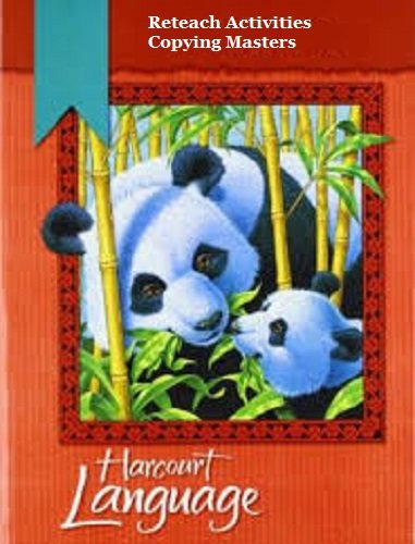 Harcourt Language, Reteach Activities Copying Masters (Harcourt ...