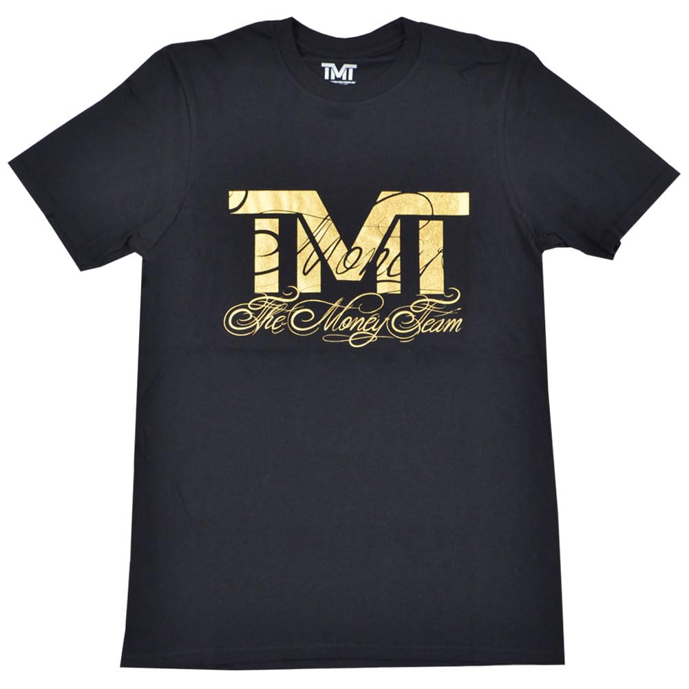 Amazon | [THE MONEY TEAM] (ザ・マネーチーム) tmt-ms5005-2kg (Mサイズ) ザ・マネーチーム Tシャツ RINGSIDE GOLD 黒ベース×金ロゴ ...