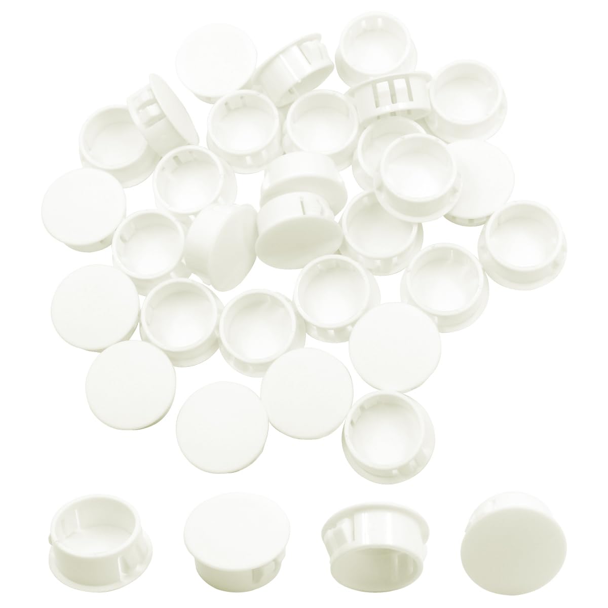 Amazon.com: BOPOREAE 7/8 In/22 mm White Plastic Hole Plugs for Round ...