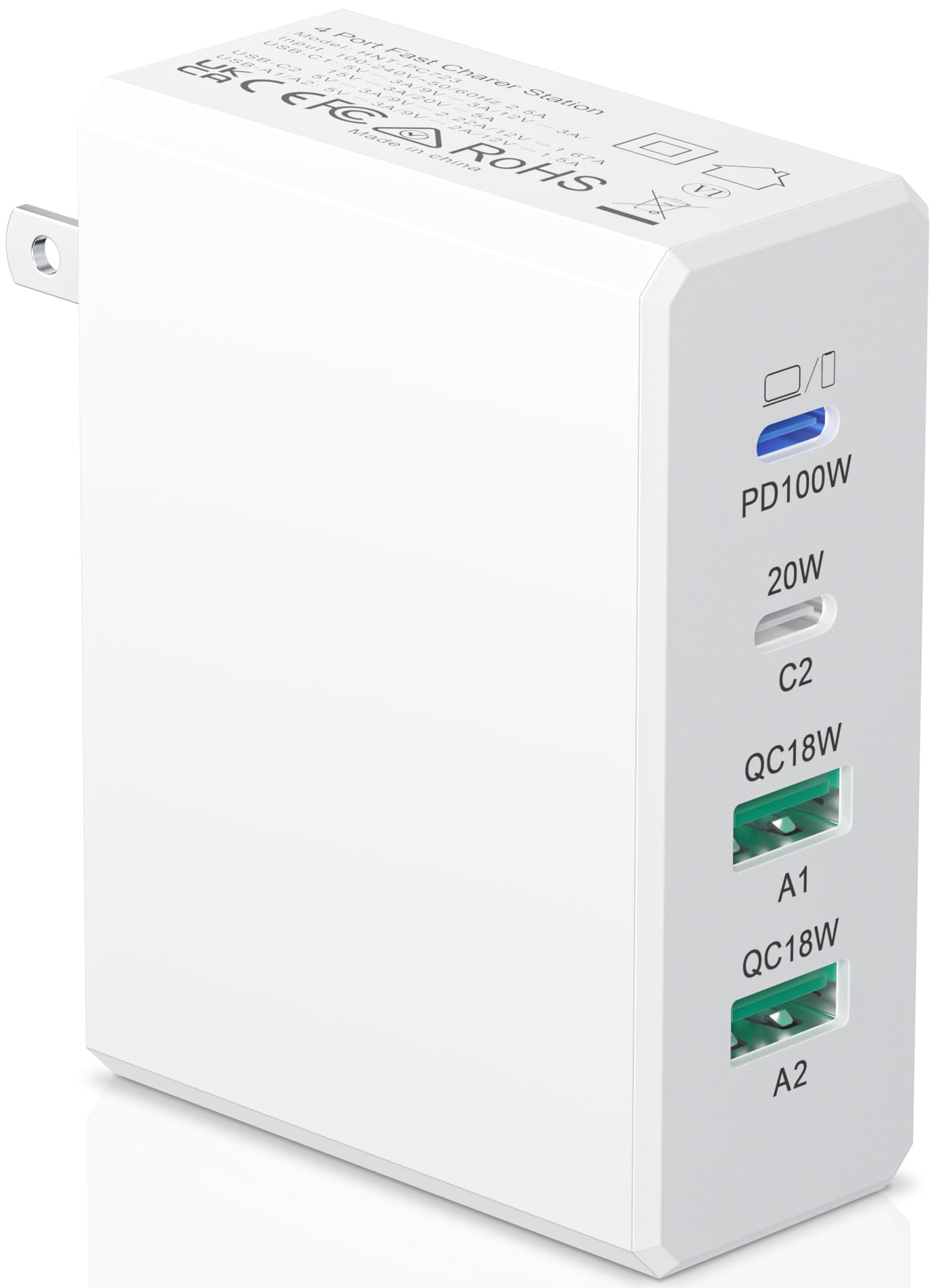 Amazon.com: USB C Charger Block 156W GaN³ Fast Charging Station ...