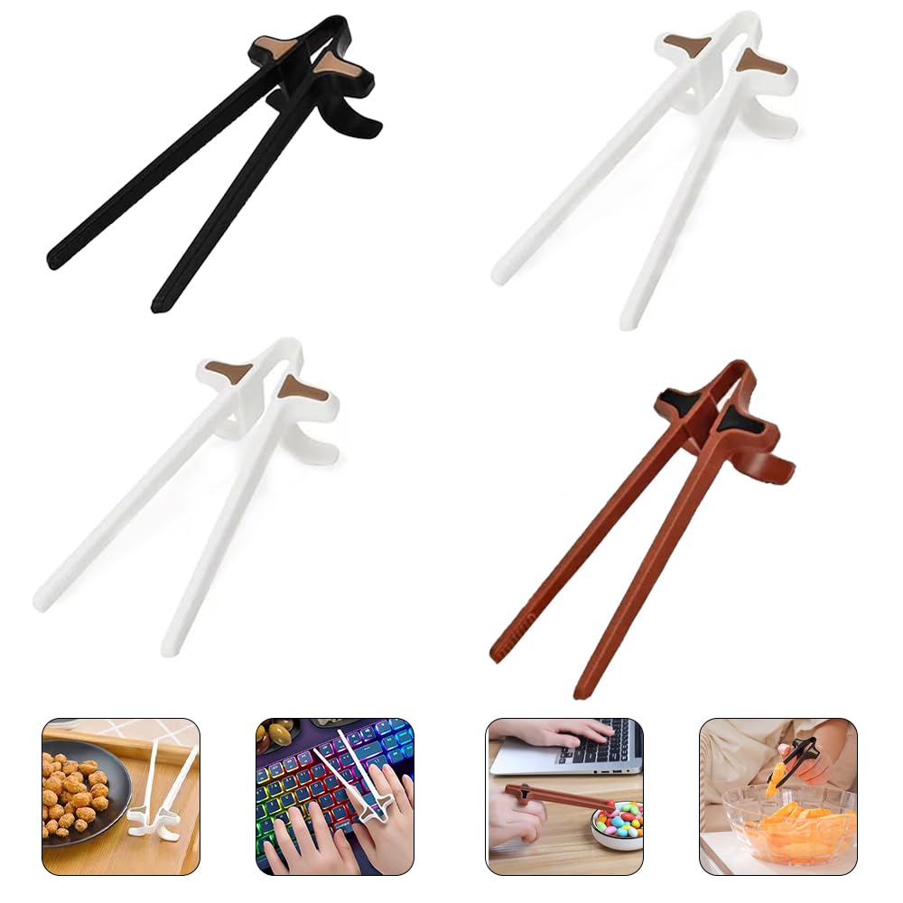 Amazon.com: Scooken 4 Pcs Finger Chopsticks for Gamers Snack Grabber ...