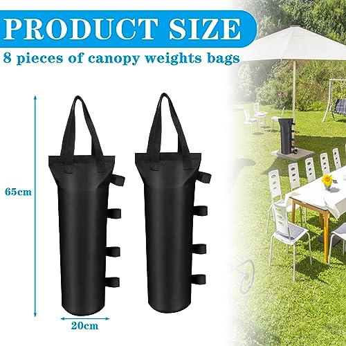 8 Pack Canopy Sand Bags Sand Weights Bags Black 264 LBS Large Heavy ...