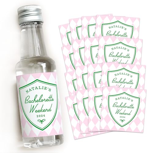 Amazon.com: Country Club Personalized 50 mL Bachelorette Liquor Labels ...