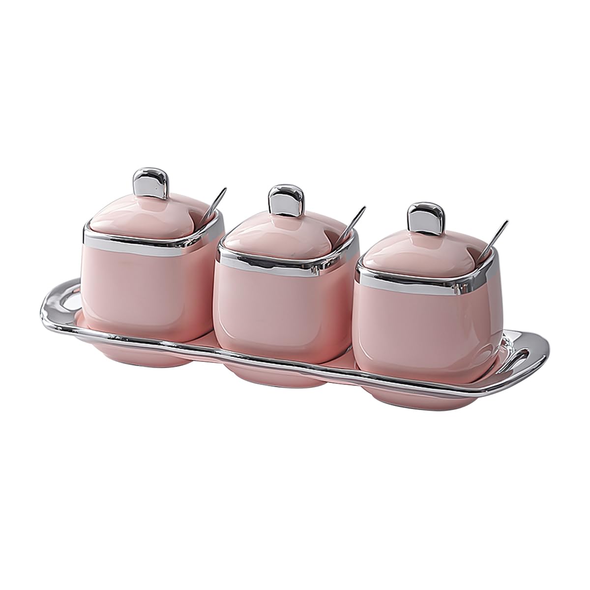 Amazon.com | Fvstar Ceramic Sugar Bowls Set Salt Containers Condiment ...