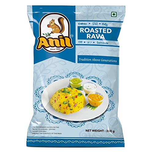 Anil Foods Roasted Ravai 200 Gm : Amazon.in: Grocery & Gourmet Foods