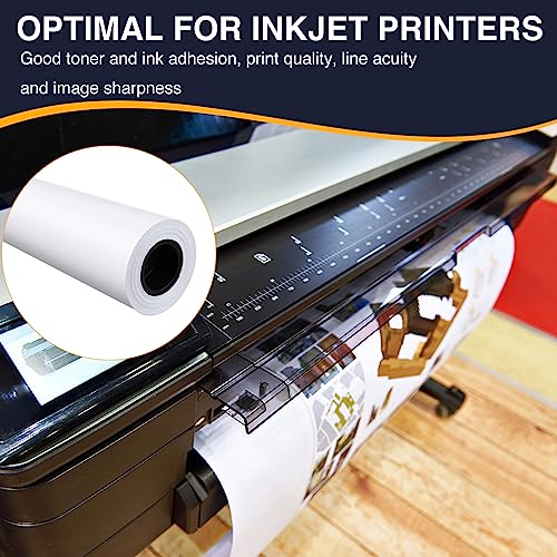 Snapklik.com : Wide Format Paper,6 Rolls Plotter Paper 24 In X 150 Ft ...