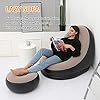 Amazon.com: Inflatable Lounge Chair for Adults, Folding Portable Lazy ...