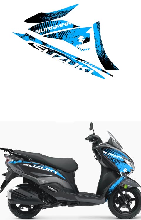 Grayfixx Off Road Edition Half Body Graphics for Burgman 125 : Amazon ...