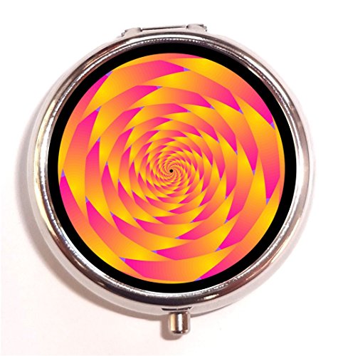 Amazon.com: Trippy Swirl Pill Box Pillbox Case Holder Psychedelic ...