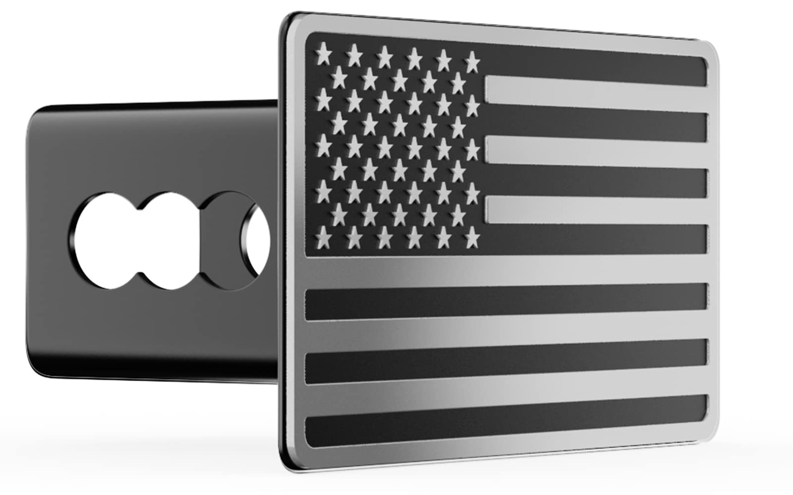 Snapklik.com : TOEASYTY Heavy American Flag Metal Trailer Hitch Covers ...