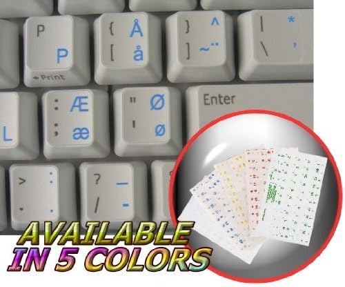 Amazon.co.jp: DANISH TRANSPARENT BACKGROUND KEYBOARD STICKERS WITH BLUE ...