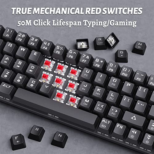 DIERYA DK63N 60% Wireless Wired Mechanical Gaming Keyboard, RGB Backlit ...
