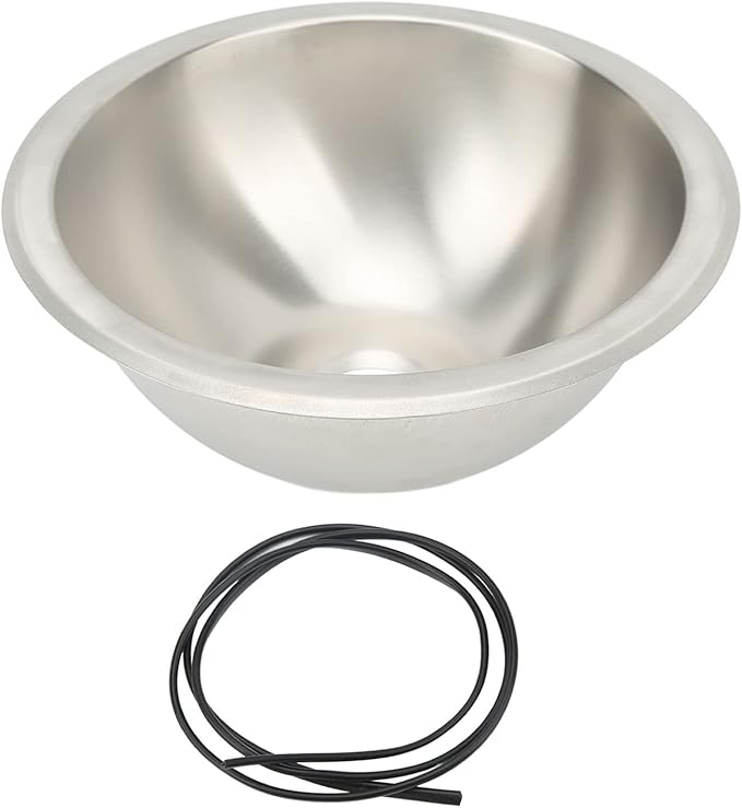RV Kitchen Sink 304 Stainless Steel Space Saving Round Single Bowl Sink ...