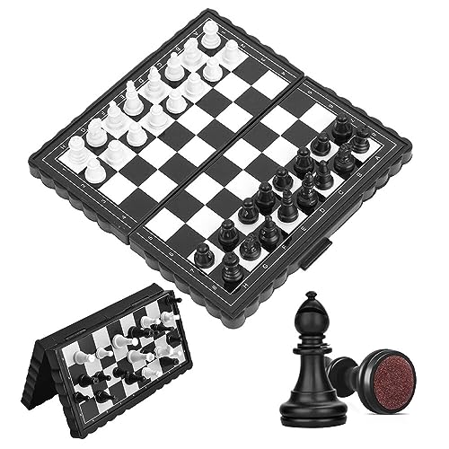 ZOYDP Travel Magnetic Chess Mini Set, Portable Handheld Magnetic Chess ...