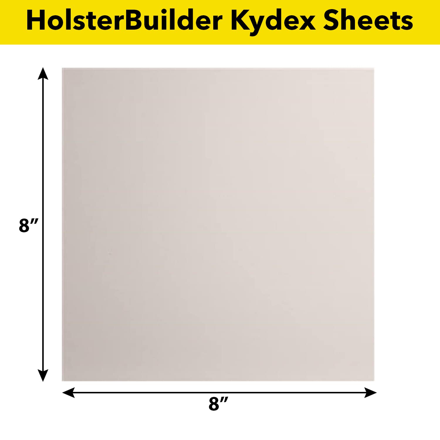 Kydex Sheets - Solid Color DIY Kit for Crafting Holsters, Sheaths, and ...