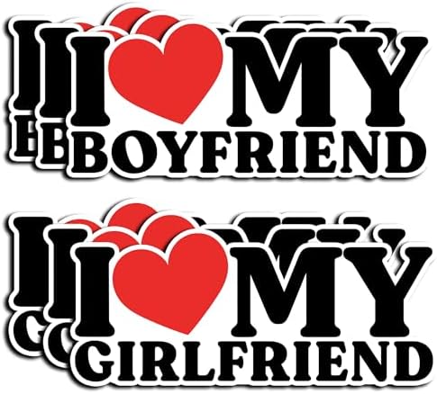 Amazon.com: I Love My Hot Girlfriend I Heart My Hot Girlfriend Sticker ...