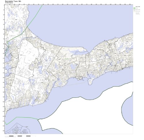 Barnstable Town, MA ZIP Code Map Laminated: Amazon.com: Office Products