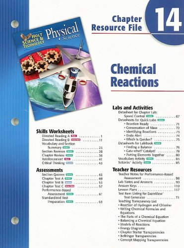 Holt Science & Technology Physical Science Chapter 14 Resource File ...