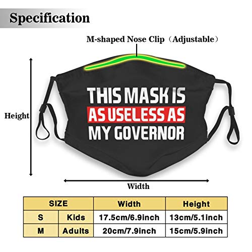 XinclubnaThis Mask is As Useless As My Governor Mask Face Guard Face ...