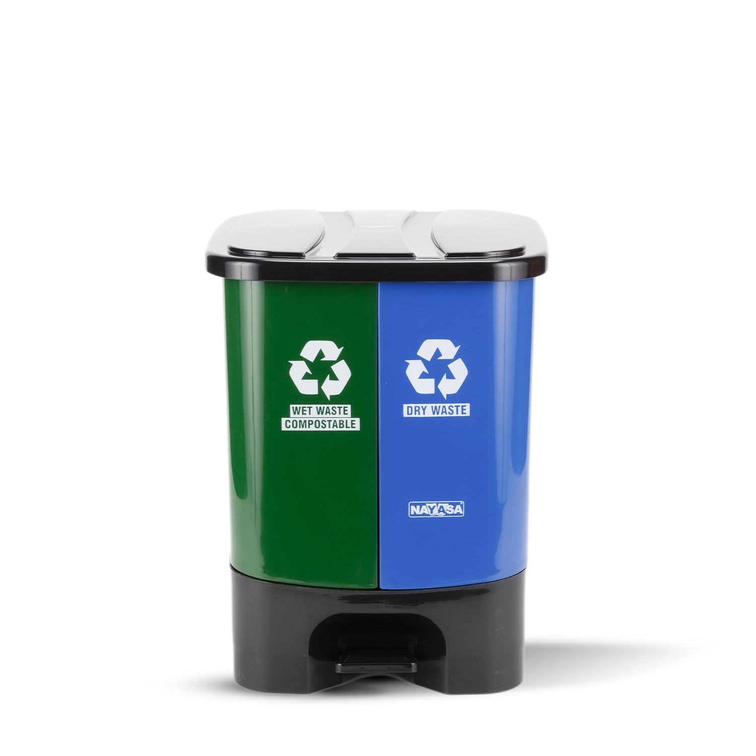 Nayasa 2 In 1 Dustbin Big | 33 Liter | Dustbin with Lid | Garbage Waste ...