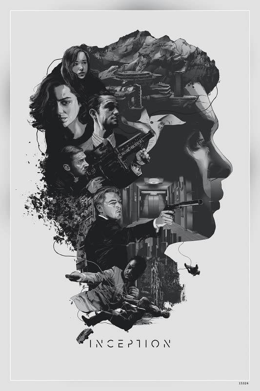 POSTERDADDY Inception Movie Hd Matte Finish Paper Poster Print 12 x 18 ...