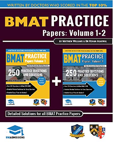 Amazon.co.jp: BMAT Practice Papers Volume 1 & 2: 8 Full Mock Papers ...
