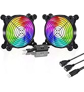upHere Long Life Computer Case Fan 120mm Cooling Case Fan for Computer ...