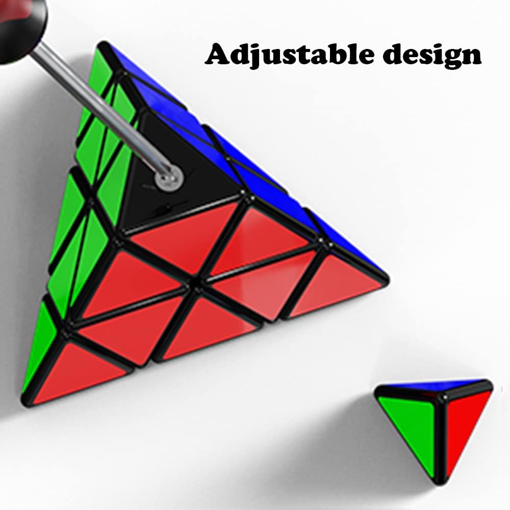 Vdealen Pyraminx Magic Cube Pyramid Puzzle Cube Fast Smooth Turning ...