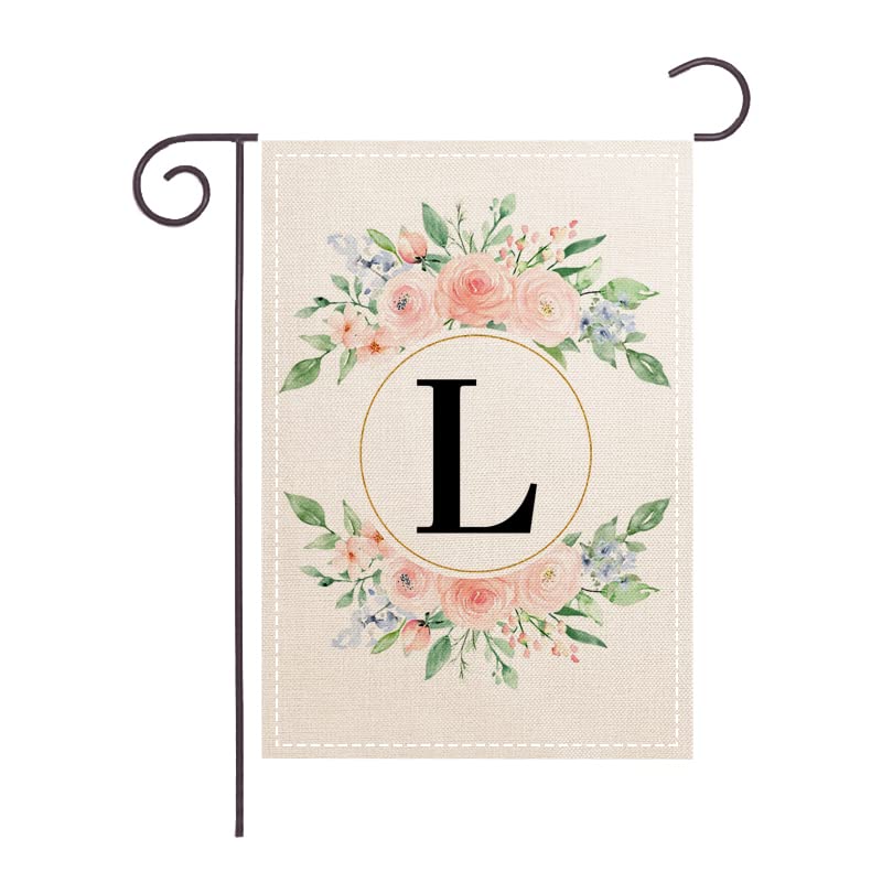 Amazon.com : 26 different letters, surnames, and seasonal garden flags ...