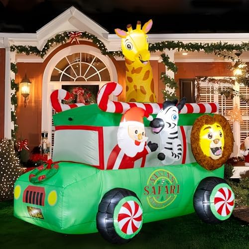 Amazon.com: 8 Ft Ht x 8 Ft L Giant Christmas Inflatables Outdoor ...