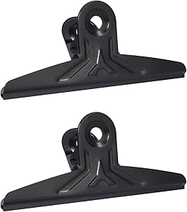 Amazon.com : Extra Large Bulldog Clips,2 Pack Bulldog Clips Black ...