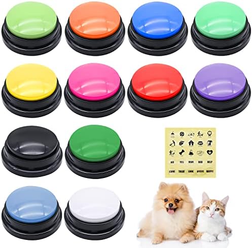 Amazon.com: Dog Buttons for Communication, 8 Pack/12 Pack Voice ...