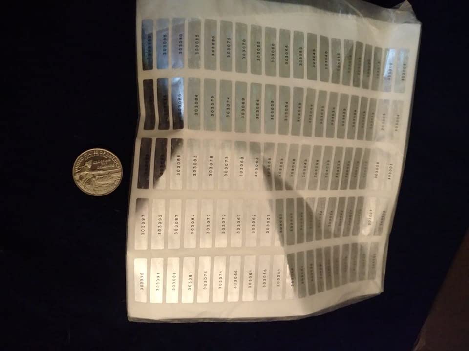 Amazon.com : Marspark 1000 Pieces Silver Security Tamper Evident Seals ...