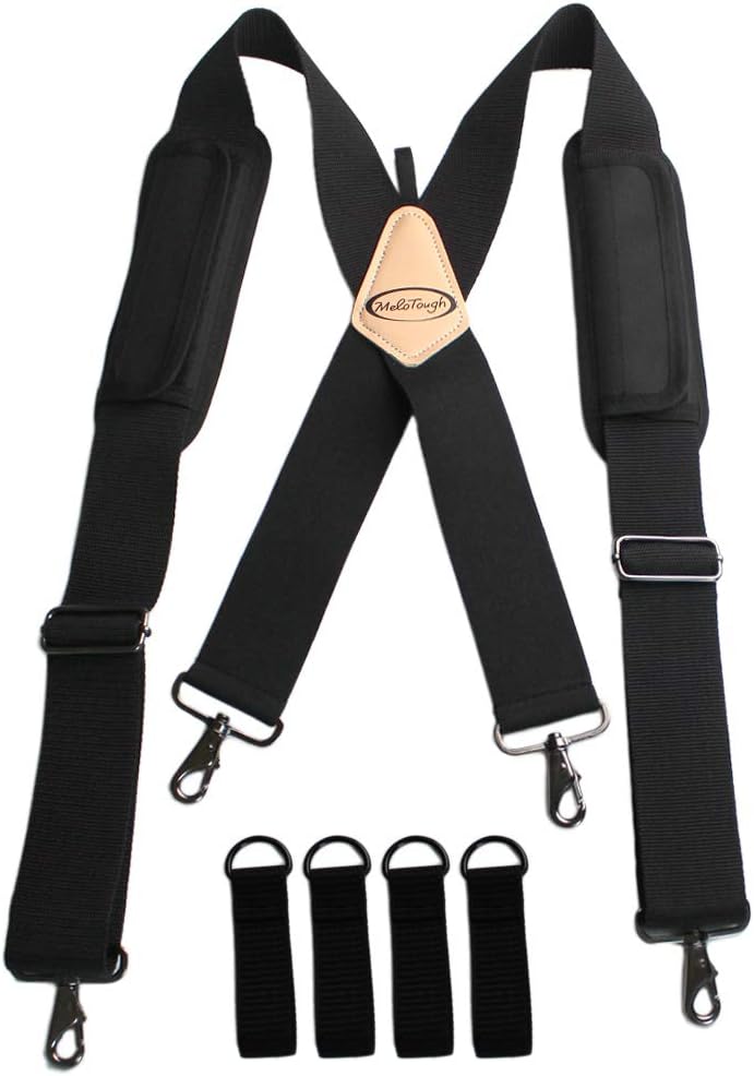 Custom Leathercraft110RUL Heavy Duty Tape Elastic Work Suspenders ...
