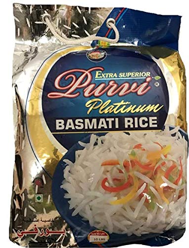 Amazon.com : PURVI PLATINUM EXTRA LONG GRAIN RICE 10lbs : Grocery ...