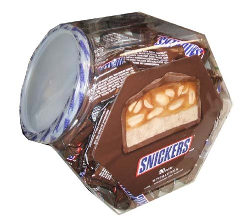 Amazon.com: Snickers Fun Size Changemaker Display Tub 90 count x .6oz ...