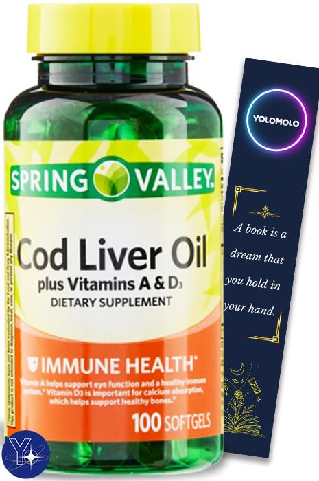 Amazon.com: Cod Liver Oil Plus Vitamins A & D3 Immune Health Dietary ...