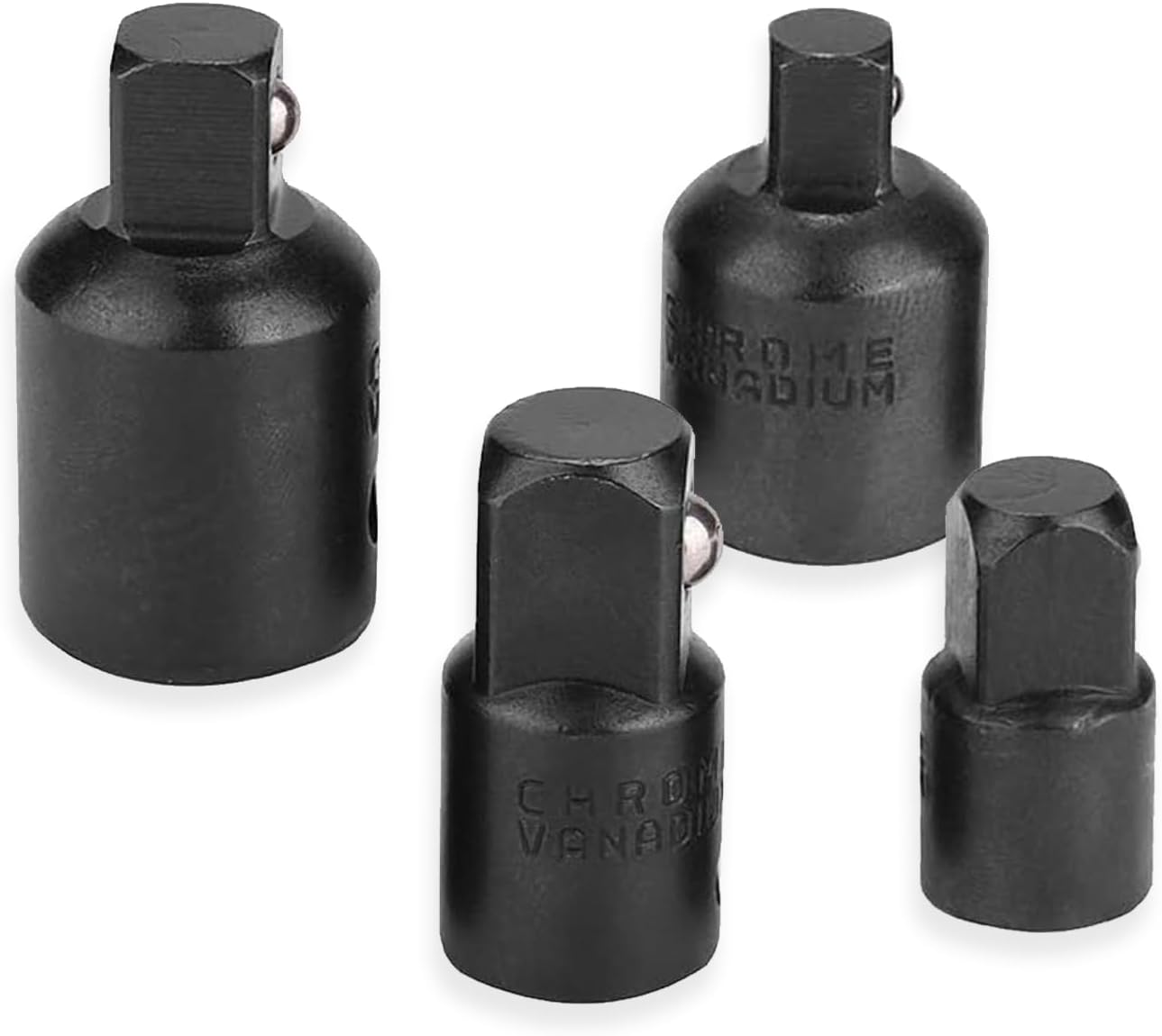 JSUOEO 4PCS Impact Adapter and Reducer Set Wrench Conversion Kit 1/4, 3 ...