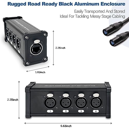Snapklik.com : 4-Channel XLR To RJ45 Breakout Cable For Stage And ...