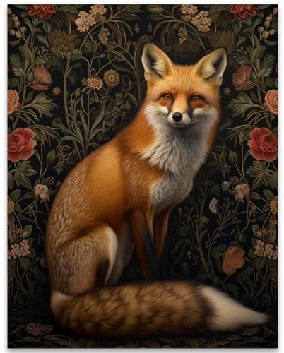 Amazon.com: Regal Fox Painting - 11x14 Unframed Poster - Wildlife ...