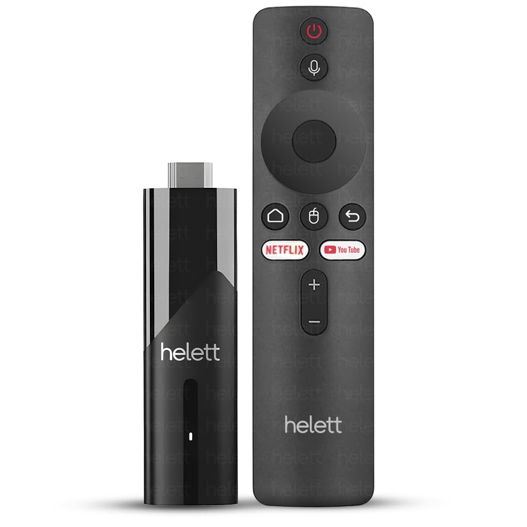 Helett® H92 Android TV Stick with Voice Command Remote & Bluetooth |Quad-coreProcessor |2GB RAM ...